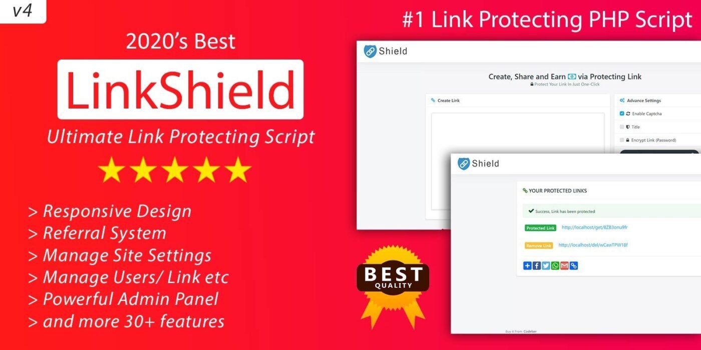 LinkShield - Link Protecting PHP Script - DevAddict